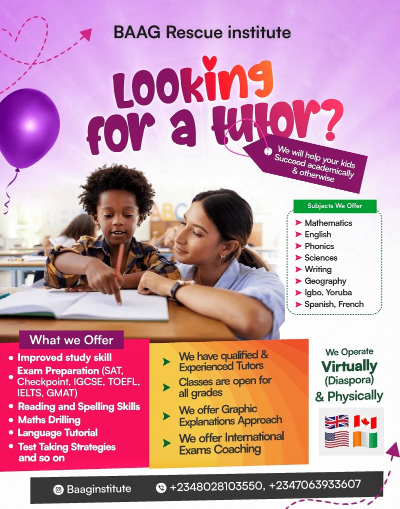Buy Get an Expert Tutor by Blessing Anyadike on Selar