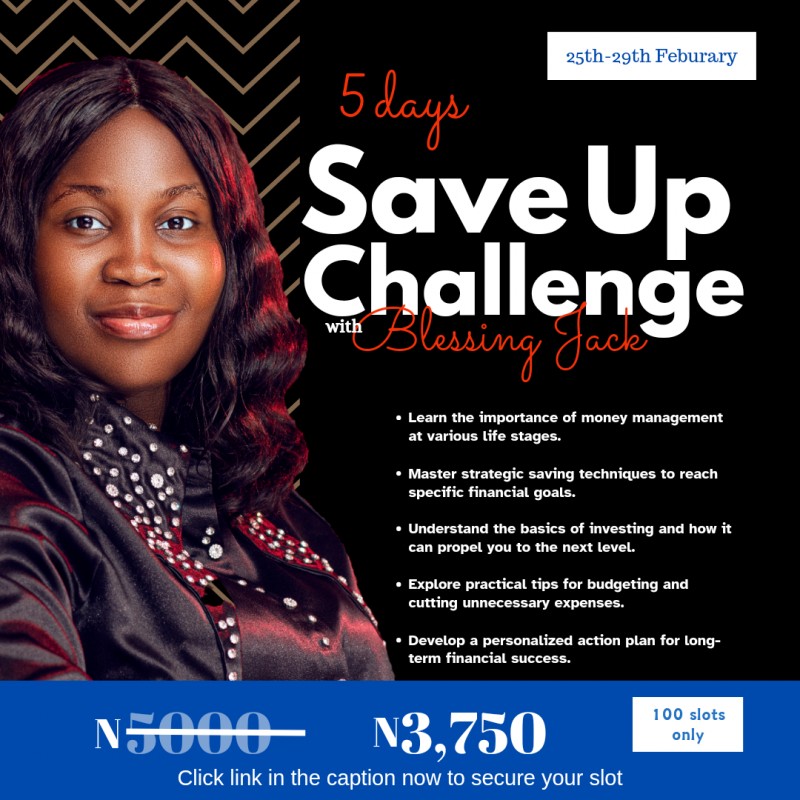 Buy Save Up CHALLENGE by Blessing Benson on Selar