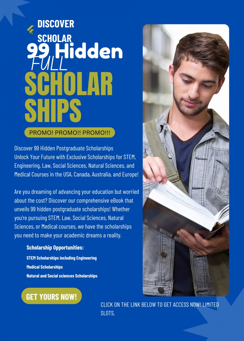 Buy 99 HIDDEN FULL SCHOLARSHIPS FOR POSTGRADUATE by Blessing Egbe on Selar