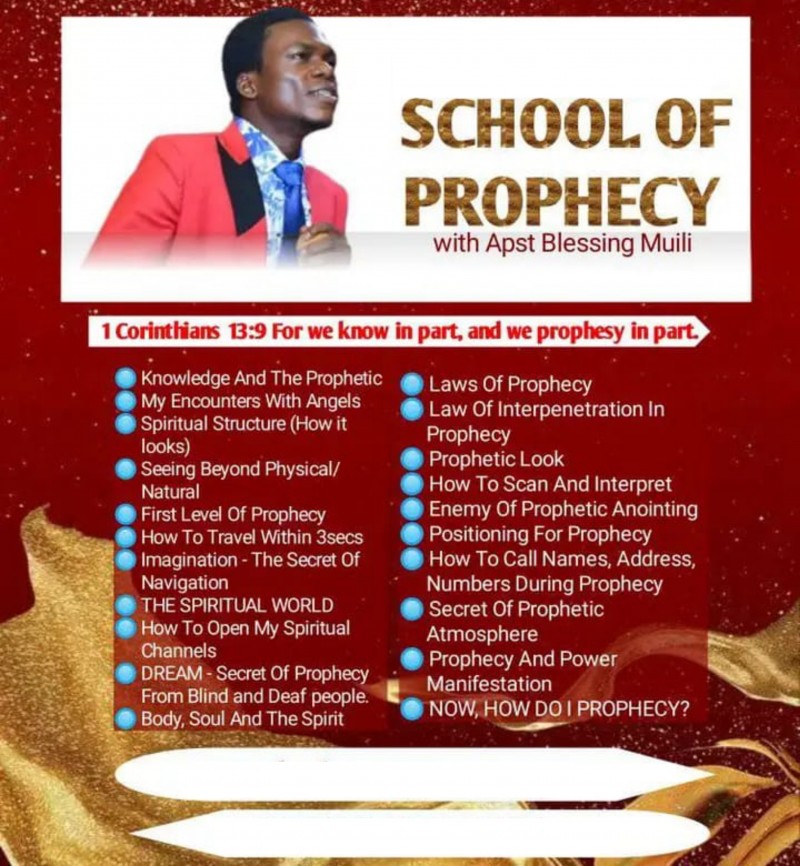 Buy SCHOOL OF PROPHECY (Seeing Beyond Natural) by Blessing Muili on Selar