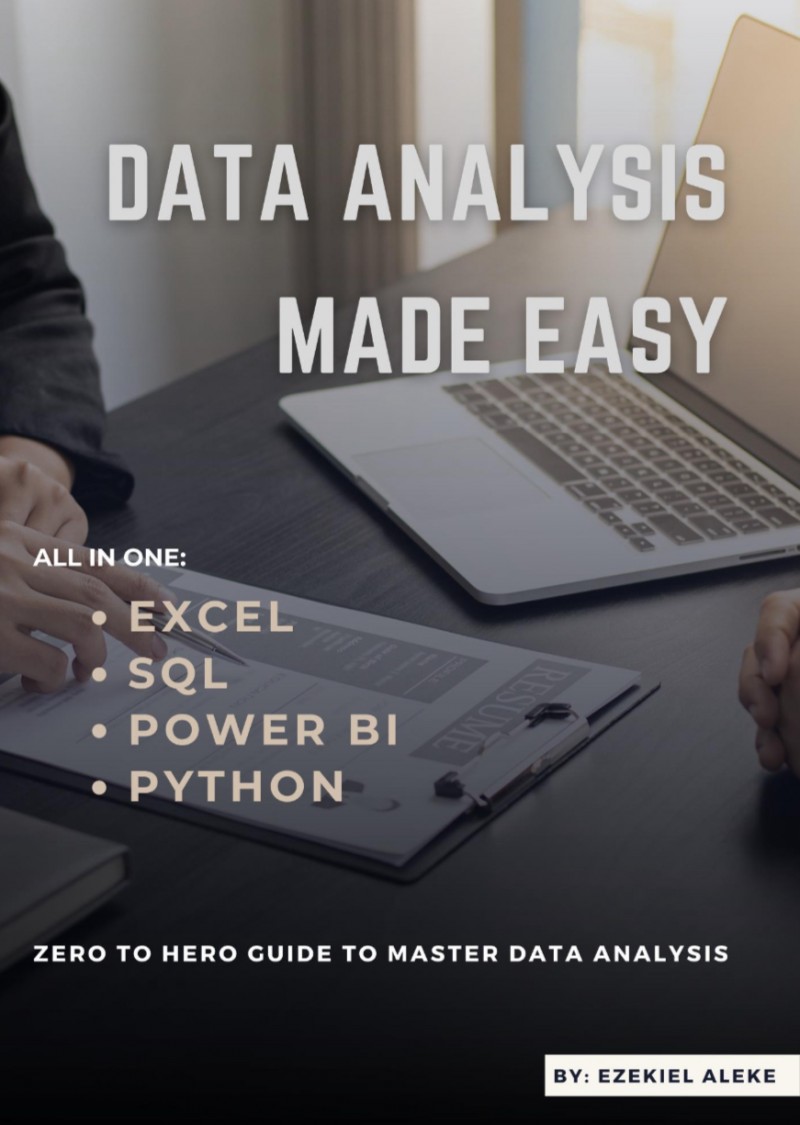 Buy DATA ANALYSIS MADE EASY by BOLOU-EBI EZONFA on Selar