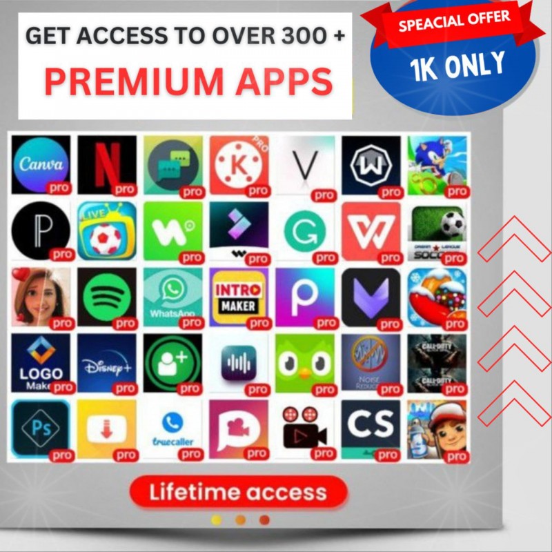 Buy Unlock 300+ Premium Apps for Just N1,000! by Sunday Ibrahim on Selar