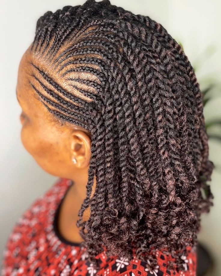 Buy Twist With Side Cornrows by Braids by Kinks on Selar