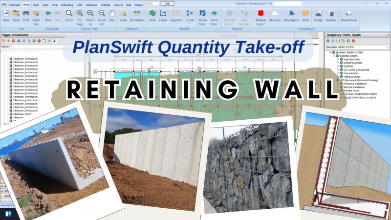 Buy PLANSWIFT TEMPLATE FOR RETAINING WALL 🔨 by BrainBox Notion on Selar