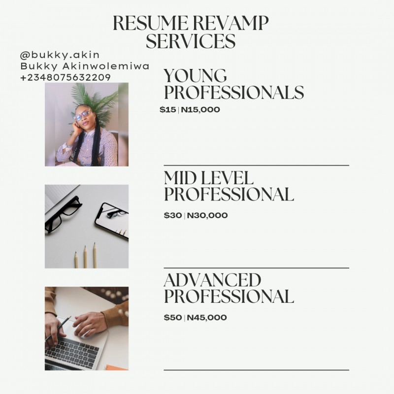 Buy Resume Revamp Service (Mid Level Professional)l) by Bukky ...