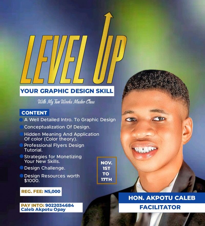 Get LEVEL UP YOUR GRAPHIC DESIGN SKILL. by Caleb Akpotu on Selar