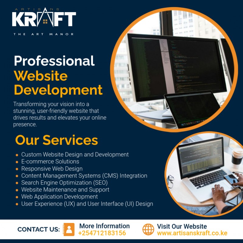 Buy Web Design/Development by Caleb Brian Odhiambo on Selar