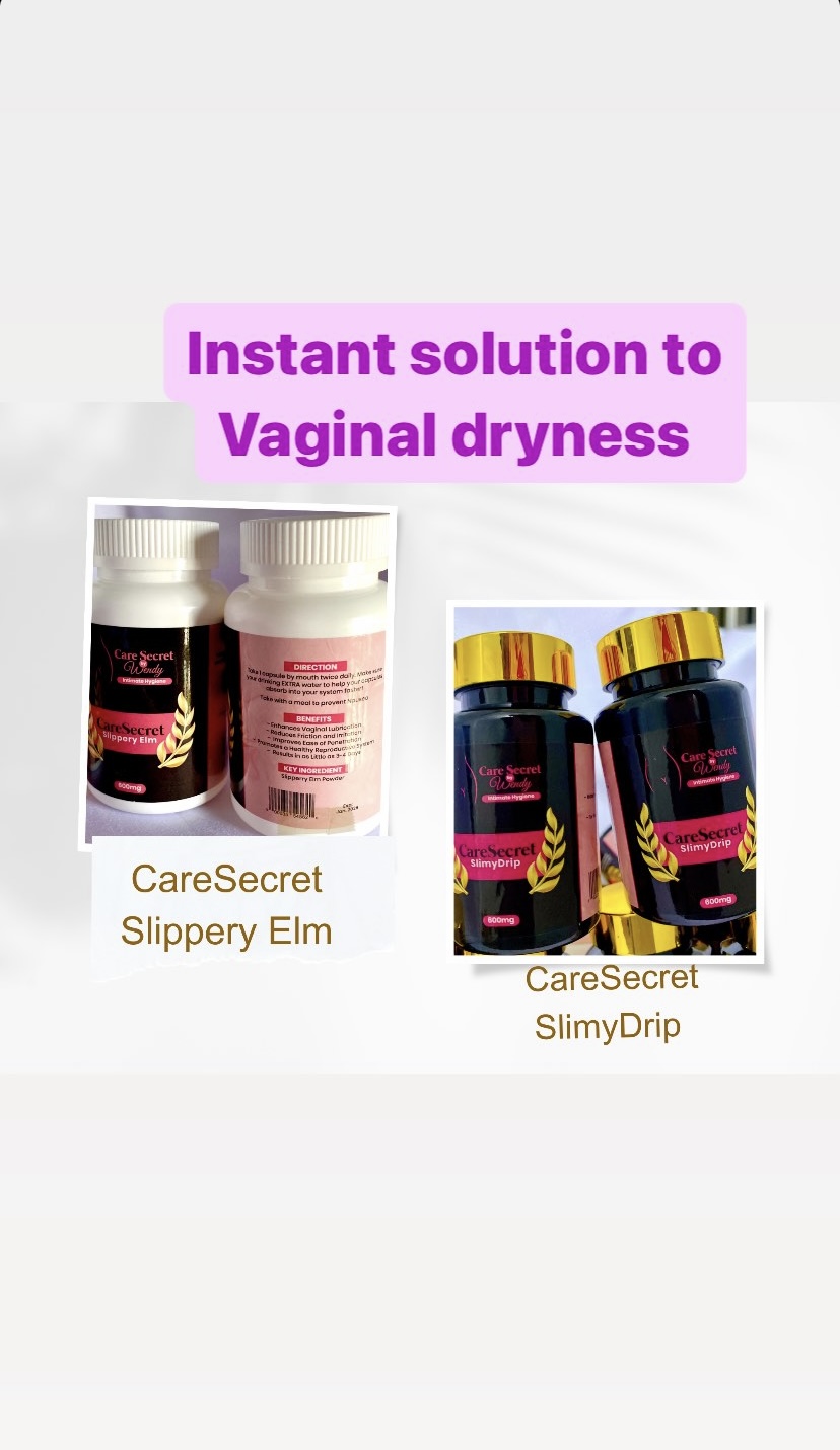 Buy Vaginal wetness combo “Slippery Elm & SlimyDrip . by Care Secret on Selar