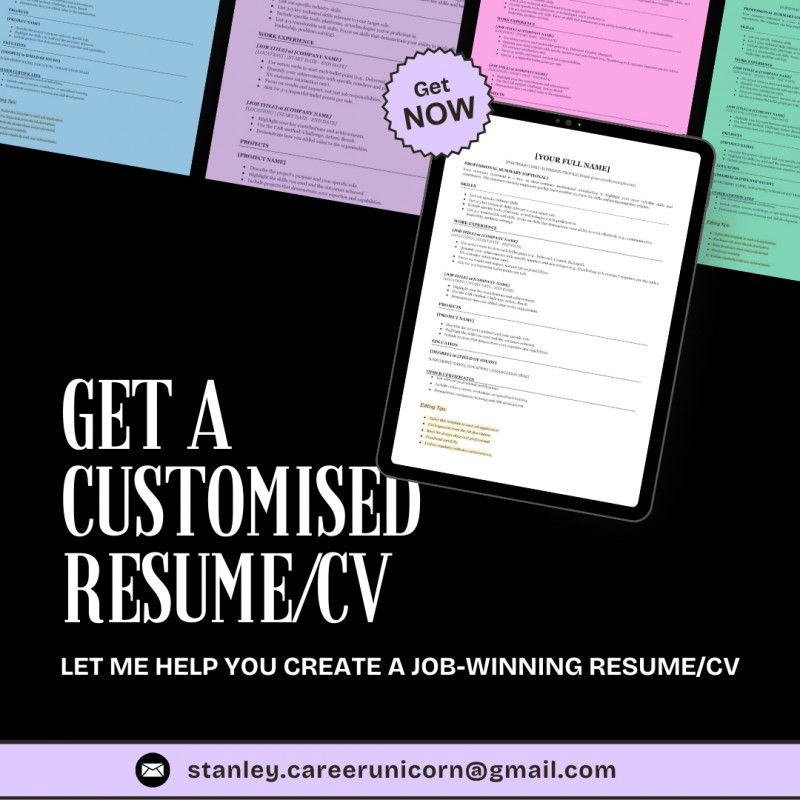 Buy Customised Resume/CV Writing Service by Remote CareerCorn on Selar