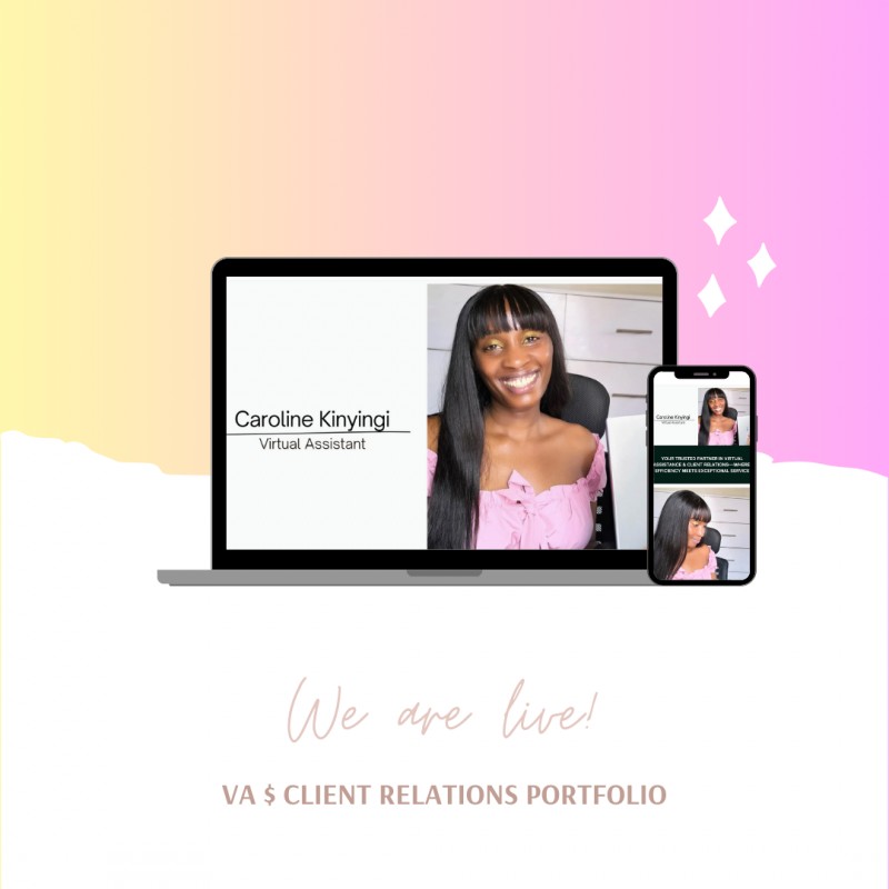 Buy Your Customizable, Ready-to-Edit Portfolio/Website Template. by Caroline Kinyingi on Selar
