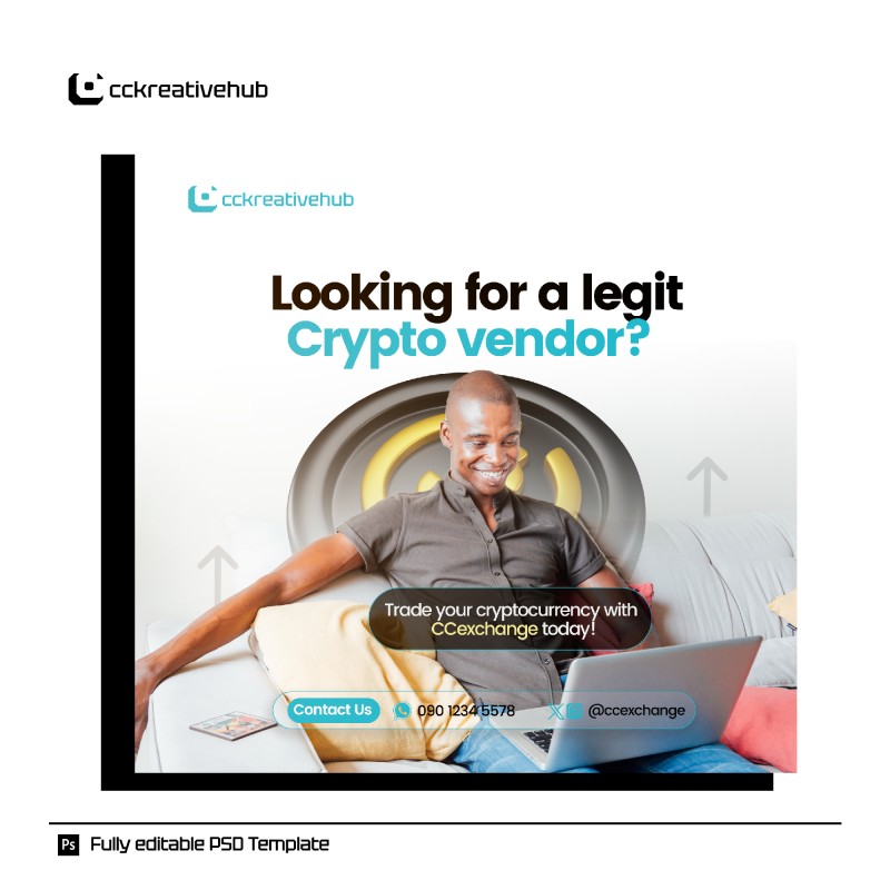 Buy Crypto flyer template by cckreativehub on Selar