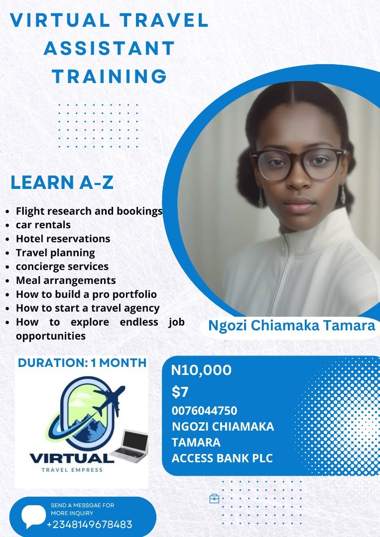 Buy Virtual Travel Assistant Training by Chiamaka Ngozi on Selar
