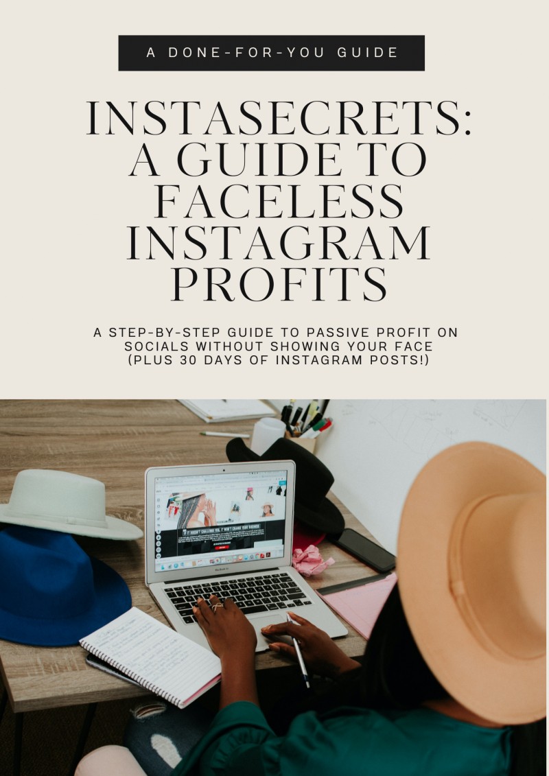 Buy FACELESS INSTAGRAM GUIDE + 30 DAYS OF INSTAGRAM POST IDEAS by Women ...