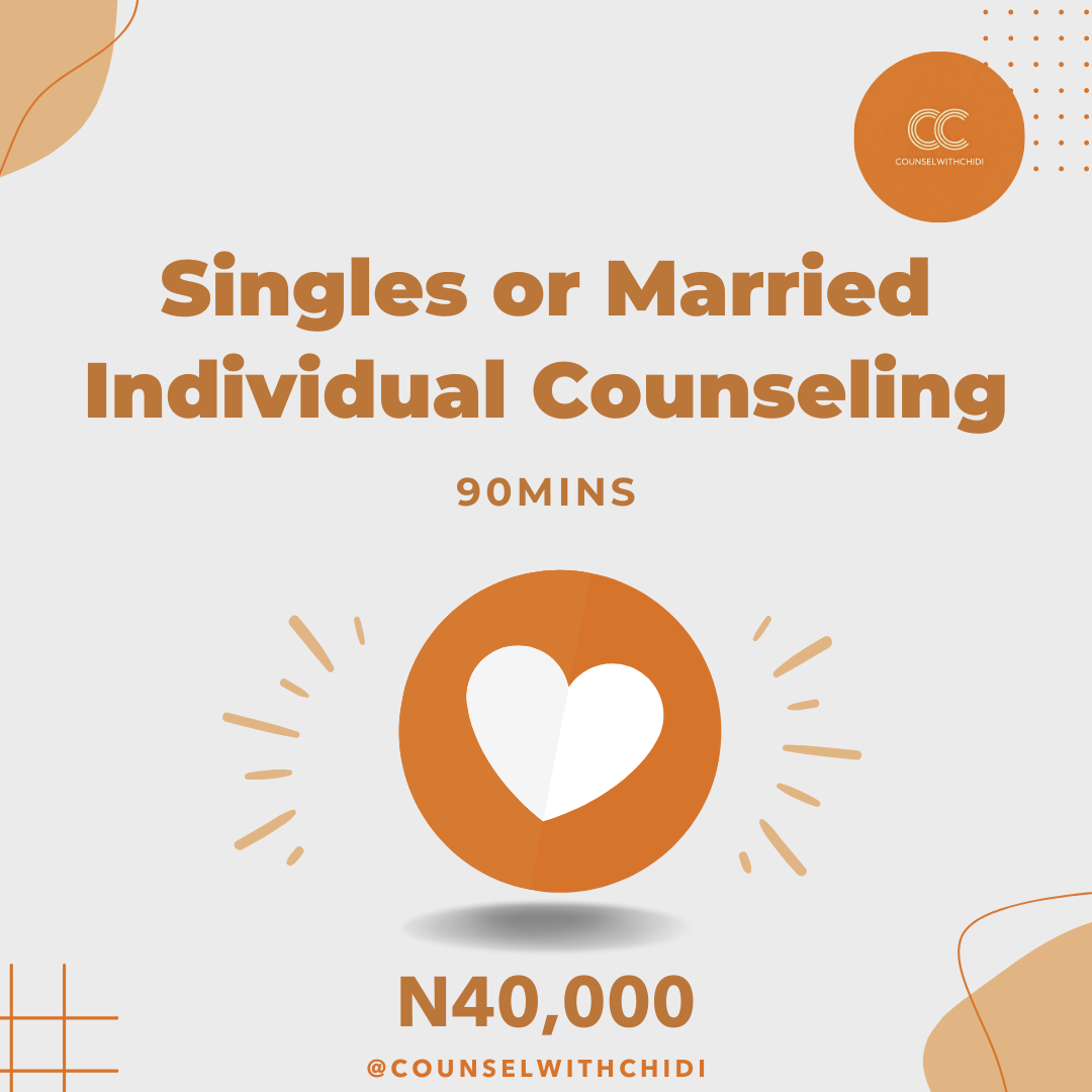 Buy Singles/Married Individual Counseling by CounselwithChidi on Selar