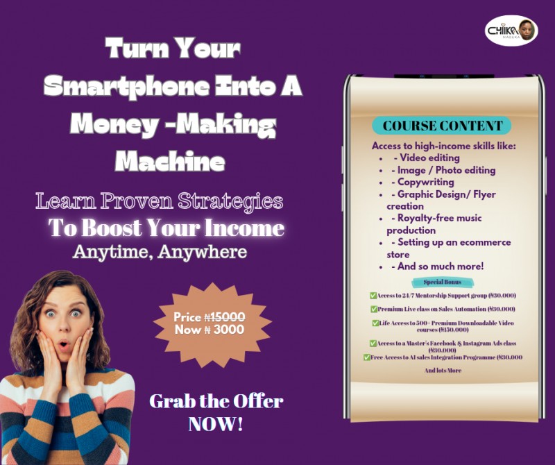 Buy SMART INCOME STRATEGY WITH SMARTPHONE (SISWIS) COURSE by Chika ...