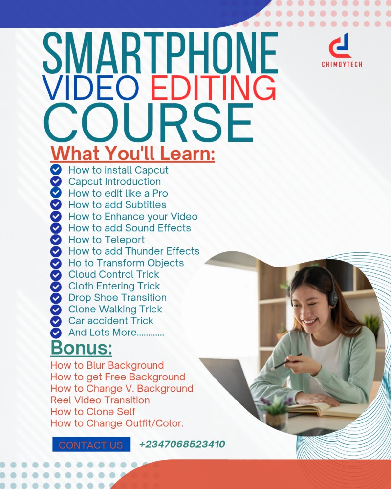 Buy SMARTPHONE VIDEO EDITING COURSE by CHIMOYTECH on Selar