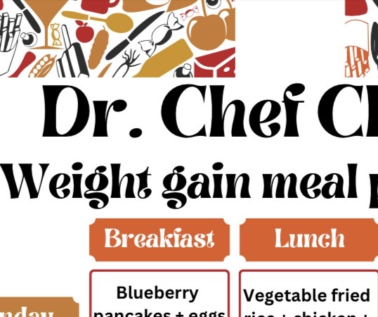Buy Dr. Chef Chi's weight gain meal plan by Chinenye Udoh on Selar.co
