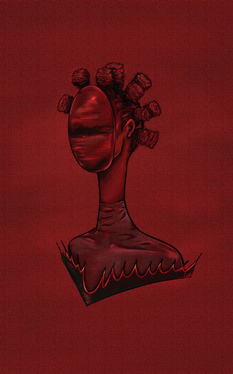 Buy Primary Colours II: Burning Red [8.5 x 11"] by Chisa Linto on Selar