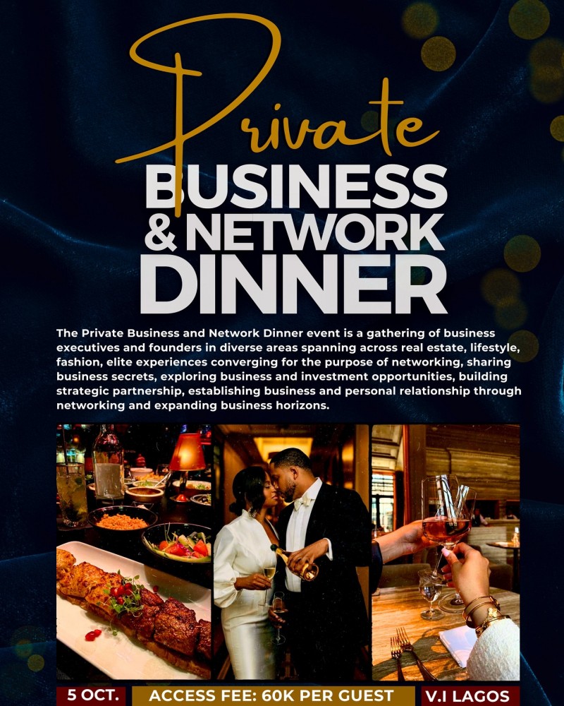 Buy Private Business and Network Dinner by Christiantus Onyedimma on Selar