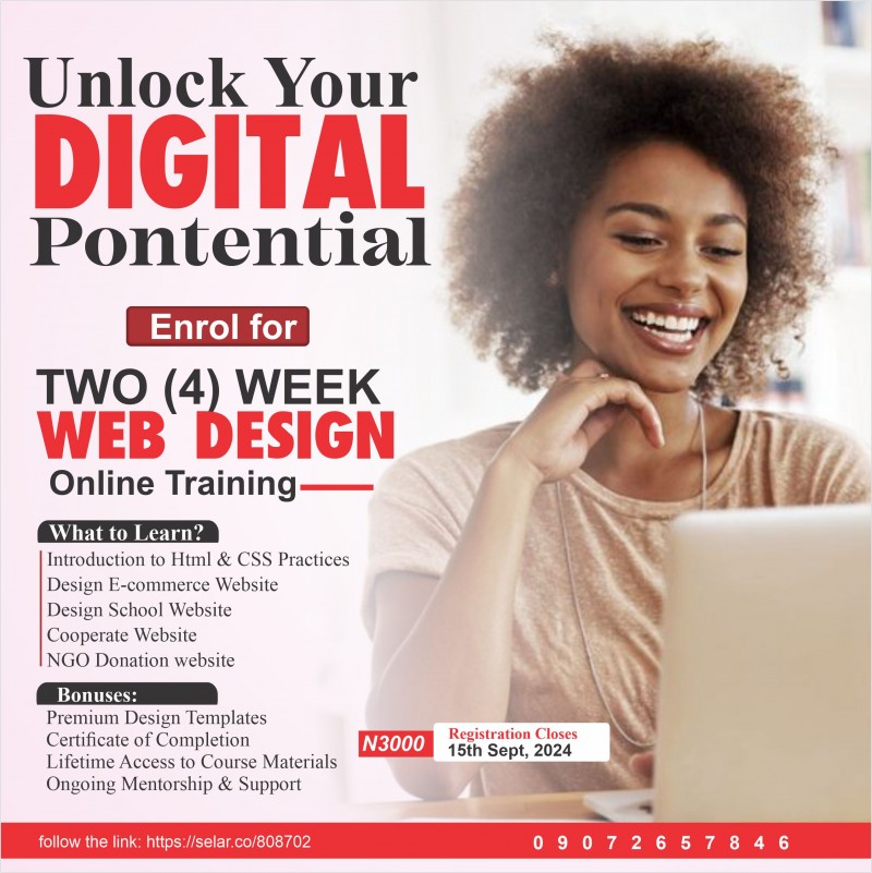Buy Web Design Training by Christopher Adamu on Selar