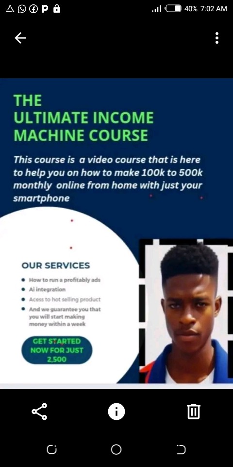 Buy The ultimate income course machine by chukwuebuka Precious on Selar