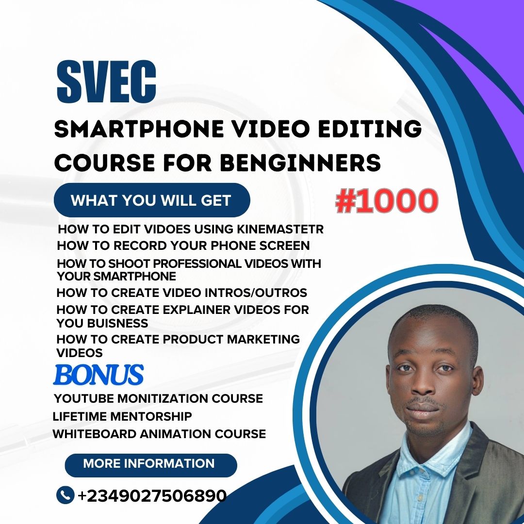 Buy SMARTPHONE VIDEO EDITING COURSE by Digital Course on Selar