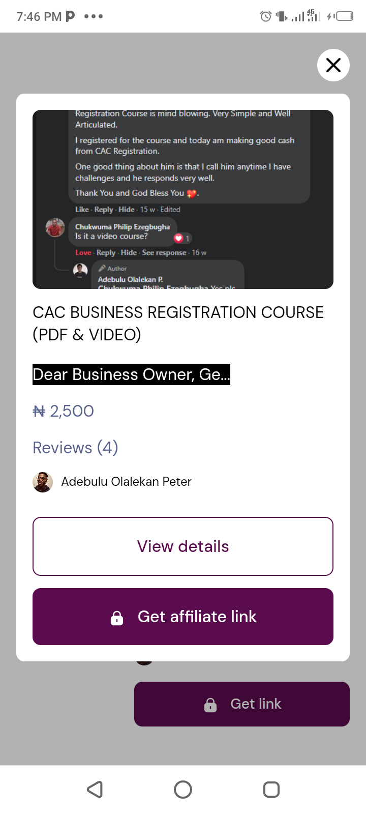 Buy CAC BUSINESS REGISTRATION COURSE by Chukwuma Patrick Onyebuchi on Selar