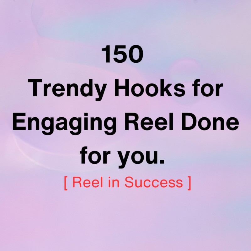 Buy 150 Trendy Hooks for Engaging Reel Done for you. [ Reel in Success ] by Joy Claire Nwoye on ...