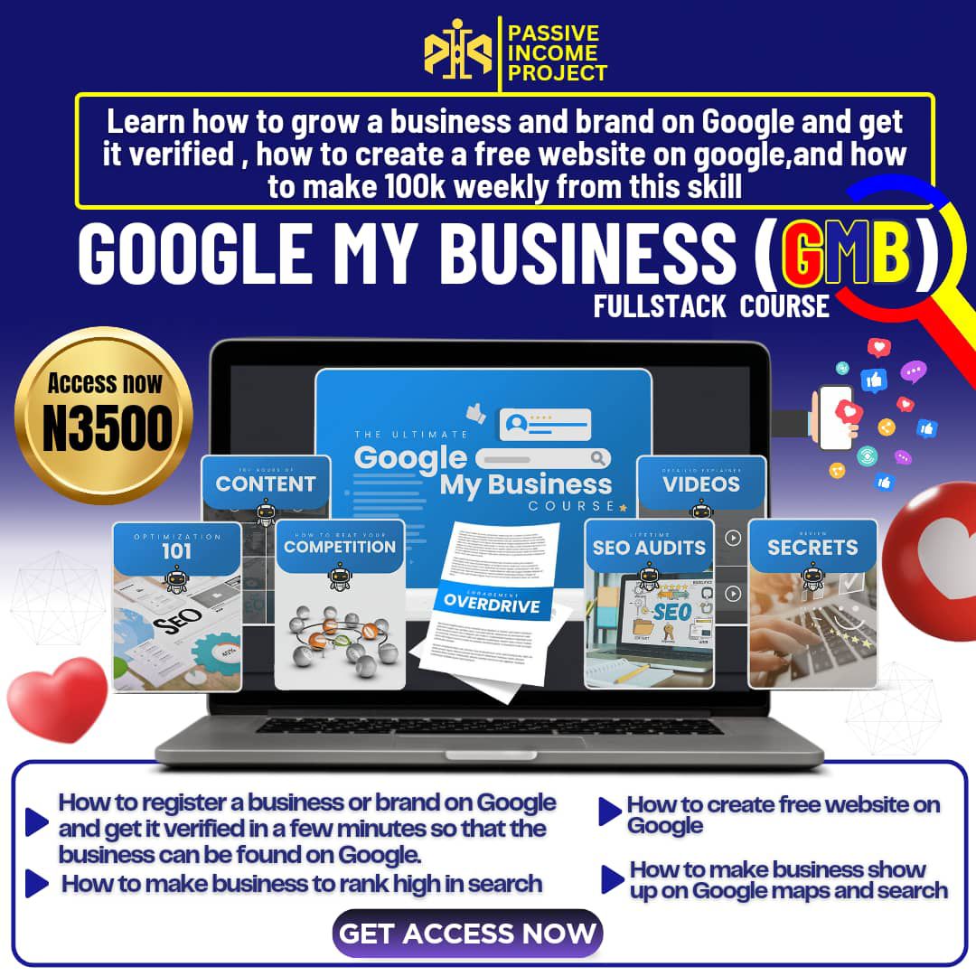 Buy Google my business course by Coach Amuche on Selar