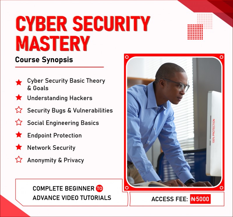 Buy COMPLETE CYBER SECURITY COURSE - 2024 by ANATECH ACADEMY on Selar
