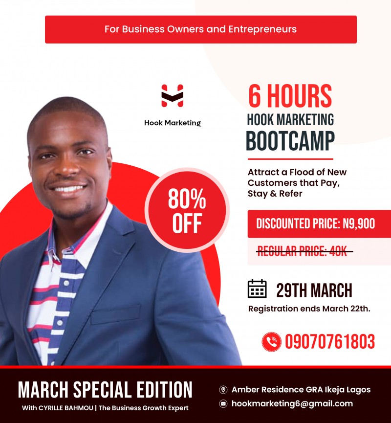 Buy Hook Marketing Workshop by Cyrille Bahmou on Selar