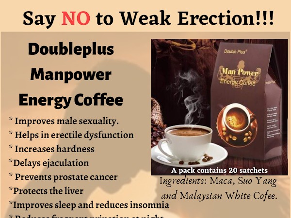 Buy DOUBLE PLUS MANPOWER ENERGY COFFEE by Daisy mall on Selar