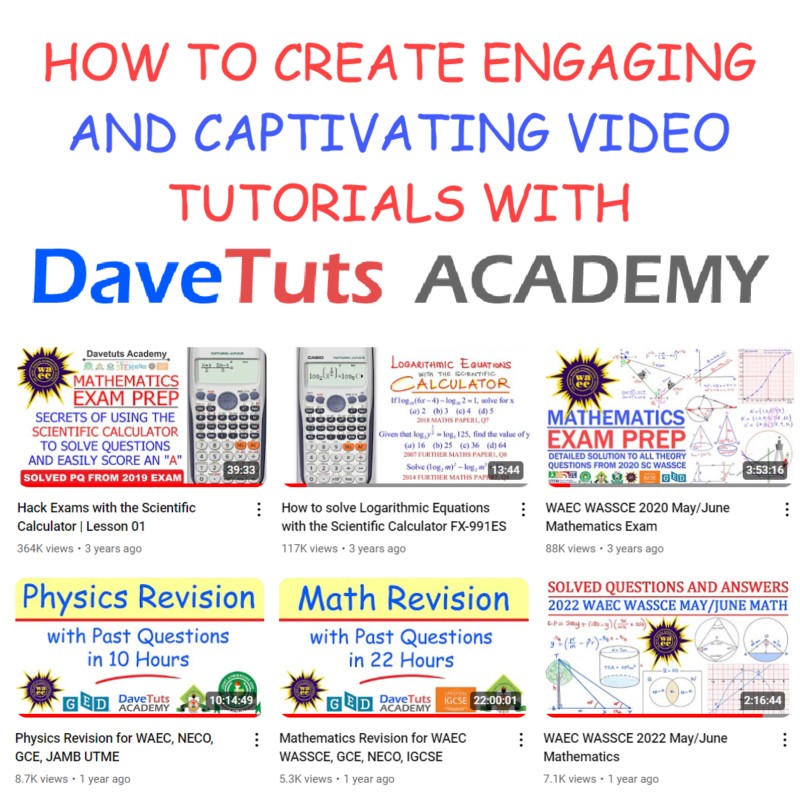 Buy Create Captivating Video Tutorials With DaveTuts academy by ...