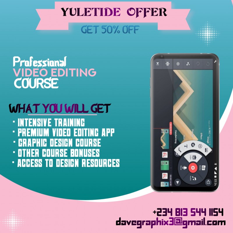 Buy Video editing course by Dave Graphix on Selar