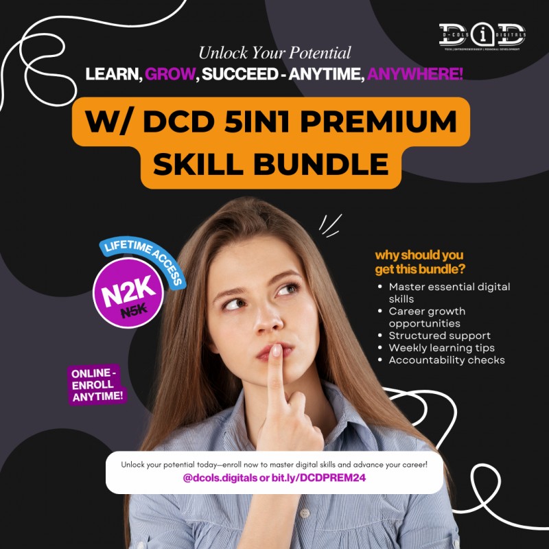Buy DCD 5IN1 PREMIUM SKILL BUNDLE by D-Cols Digitals on Selar