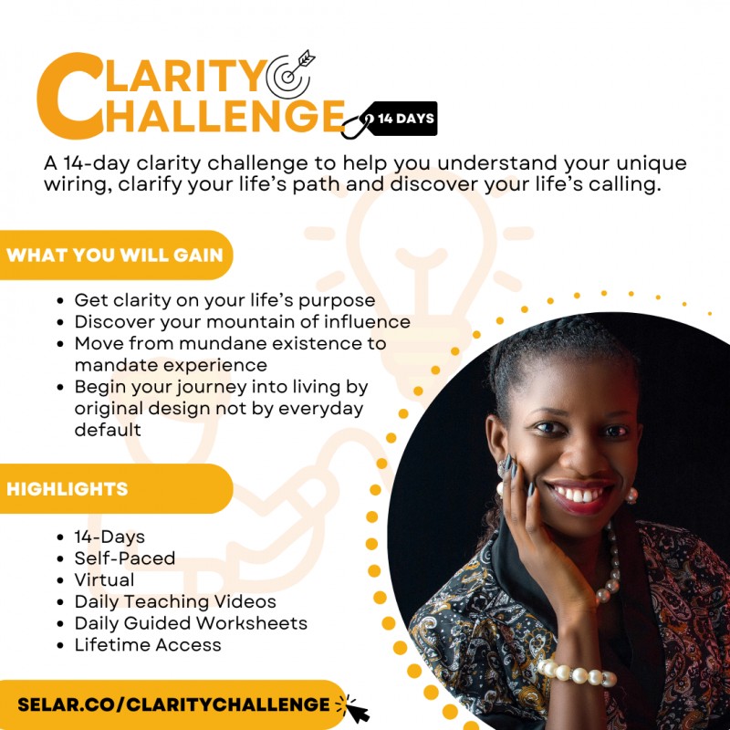 Buy 14-Days Clarity Challenge Program by Deborah Oladele on Selar