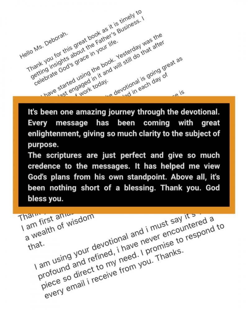 Buy 3-Months Purpose Devotional : THE FATHER'S BUSINESS FOR YOU (Volume ...