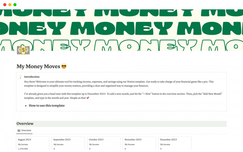 Buy The Money Moves Notion Template - Finance Tracker by Dee Caulcrick ...