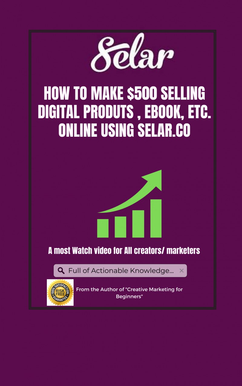Buy HOW TO MAKE MONEY ONLINE USING SELAR: Sell Physical and Digital products on Social media. by ...