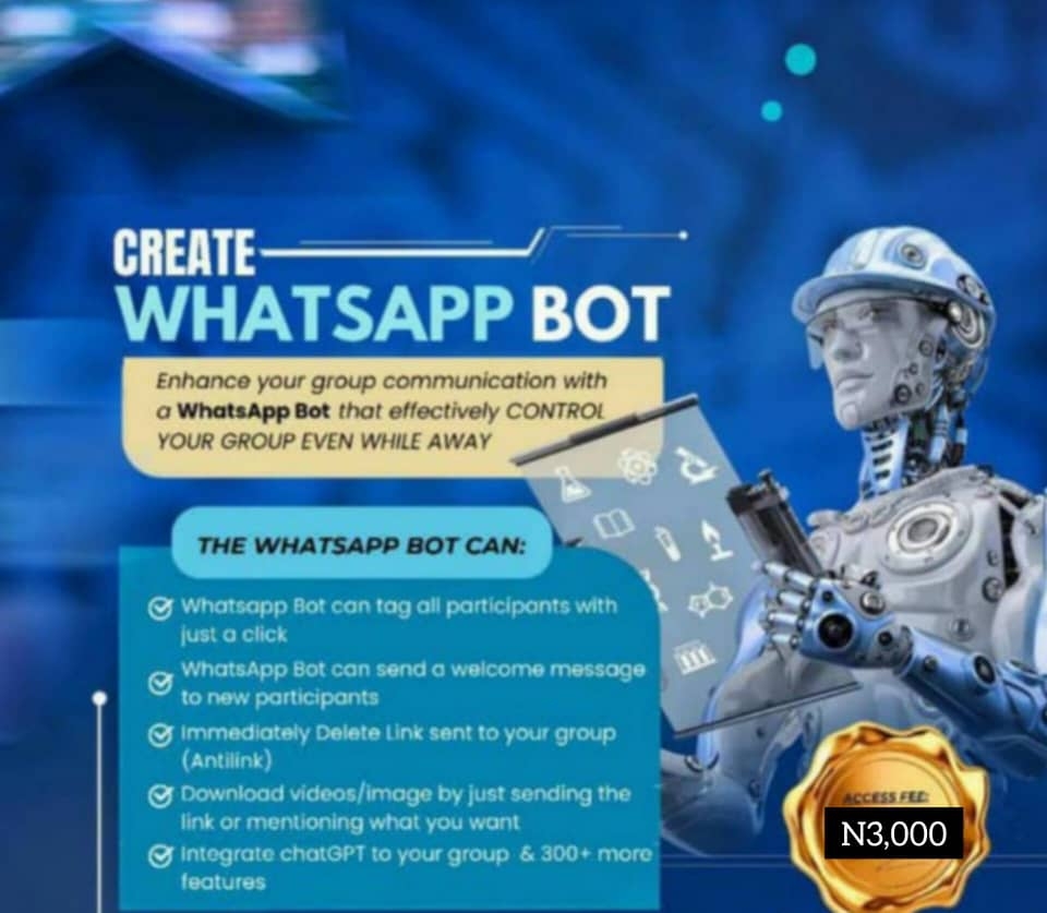 Buy Automated WhatsApp Bot by Digital cent on Selar