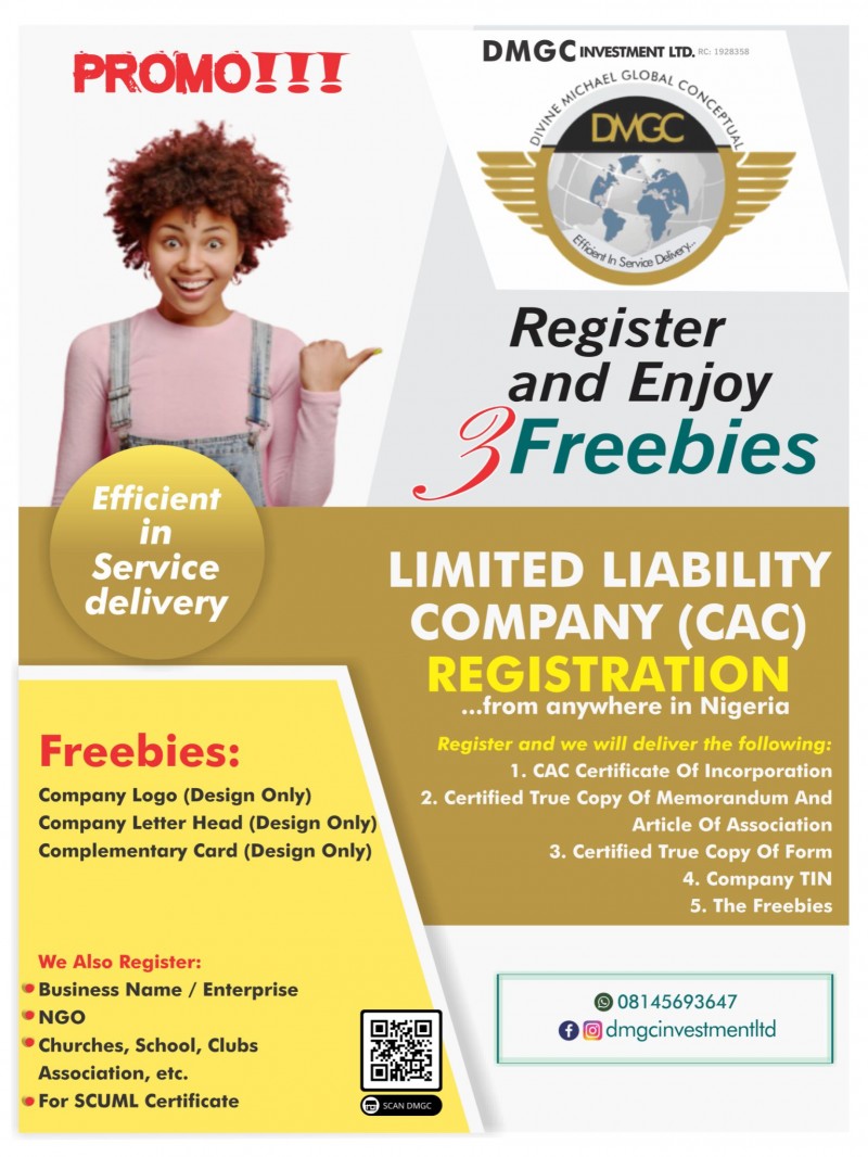 Buy CAC REGISTRATION by DMGC INVESTMENT LTD on Selar