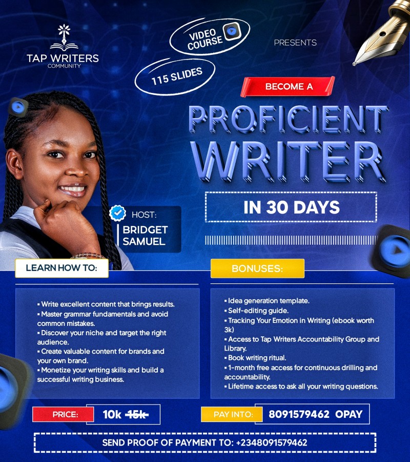 Buy TAP WRITERS WRITING COURSE 2.0 by on Selar