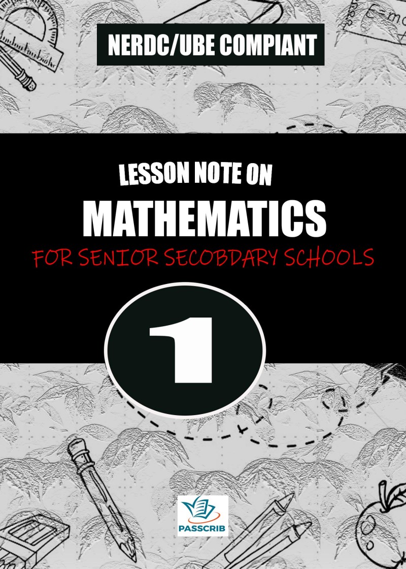 Buy MATHEMATICS LESSON NOTE SS1 by Passcrib Store on Selar.co