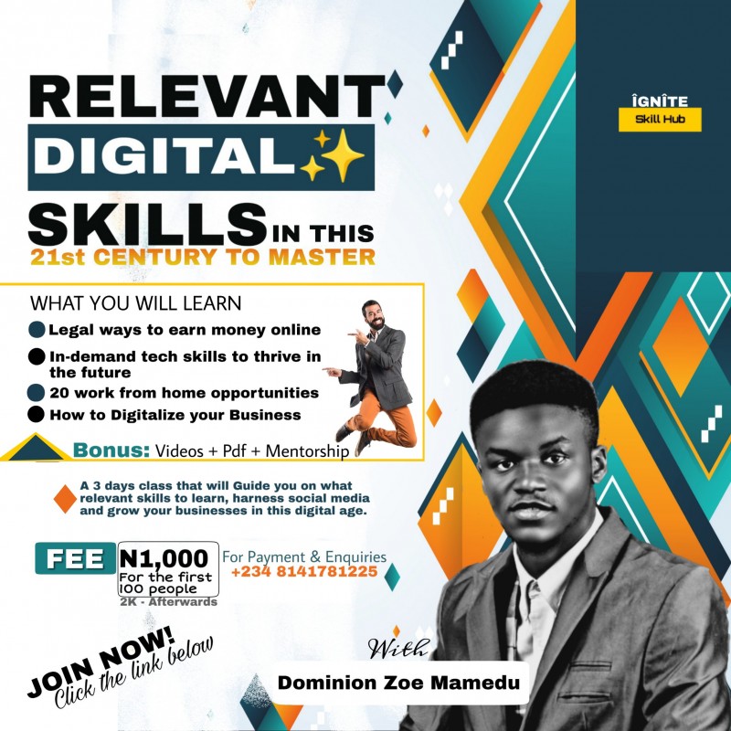 Buy RELEVANT DIGITAL SKILLS by Dominion Mamedu on Selar