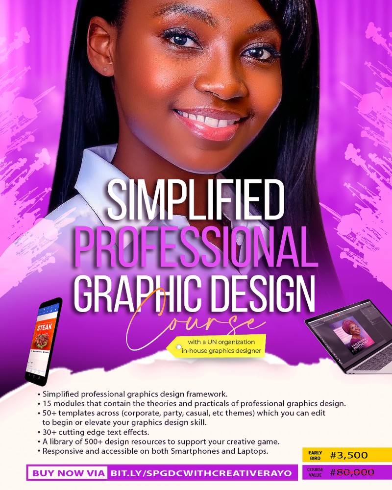 Buy Simplified Professional Graphics Design Course By Dorcas Motunrayo