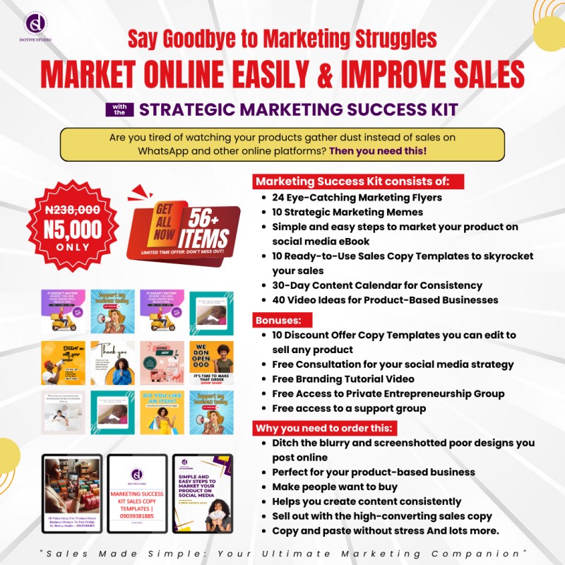 Buy Marketing Success Kit by Deborah Olugbemi on Selar