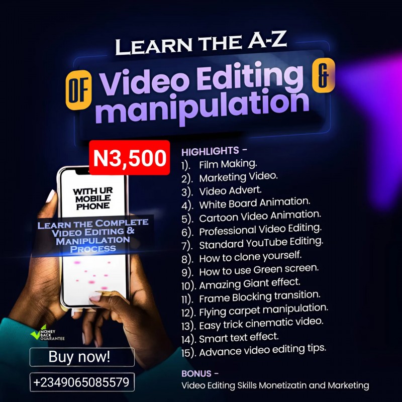 Buy VIDEO EDITING AND MANIPULATION BLUEPRINT COURSE by EASY EARNING ...