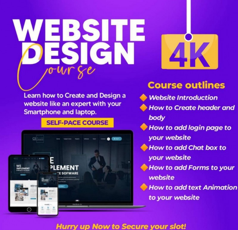 Buy WEBSITE DESIGN COURSE by Ebubechukwu precious nwobodo on Selar