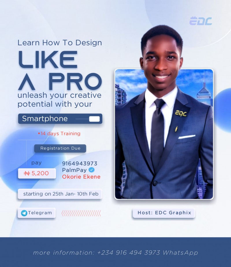 Get Free Graphics Design Training by EDC Graphix on Selar