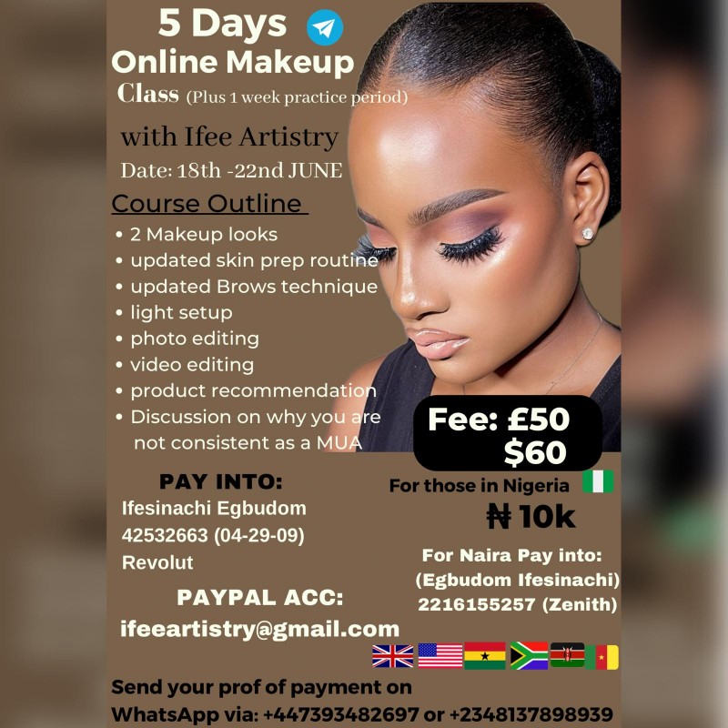 Buy 5 DAYS GROUP MAKEUP CLASS: TAKE YOUR MAKEUP GAME TO THE NEXT LEVEL ...